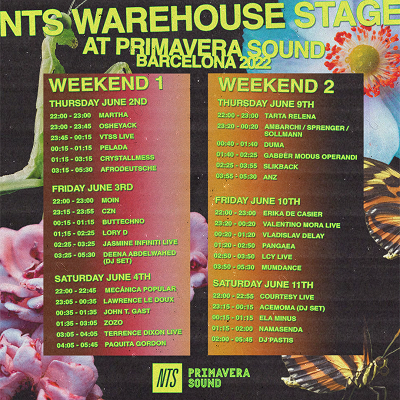 NTS Warehouse Stage at Primavera Sound, Barcelona 2022 | NTS